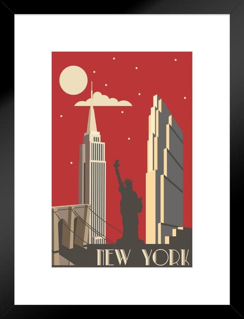 Poster Foundry New York City Retro Art Deco Print - The Millennial ...
